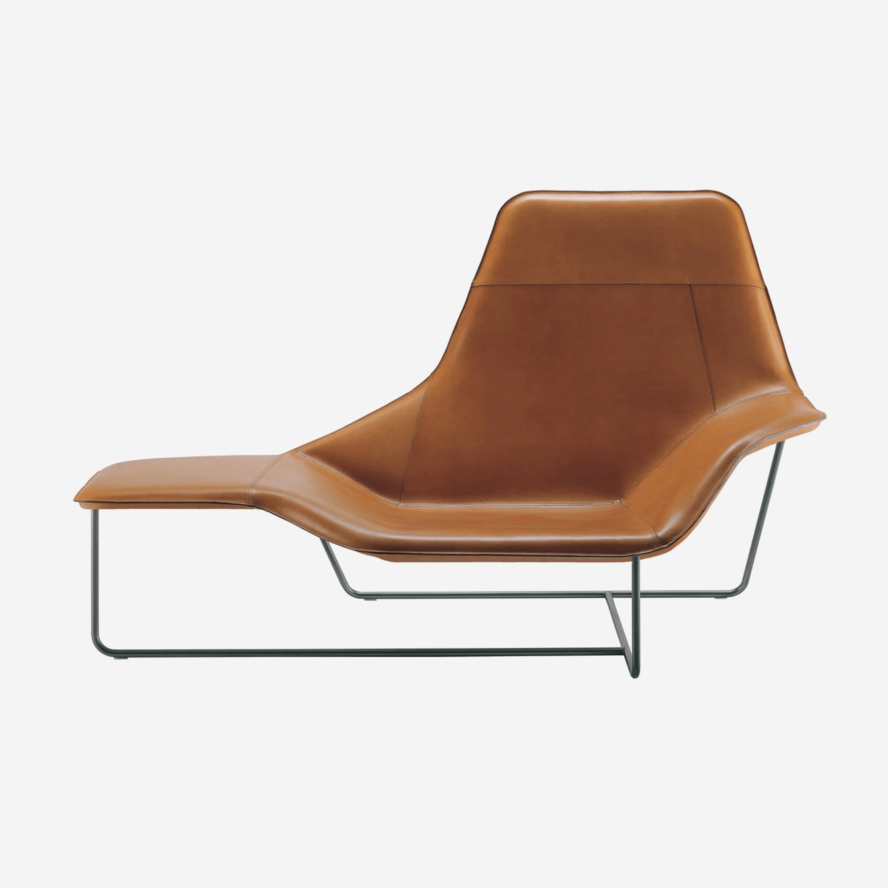 Cowhide chaise store